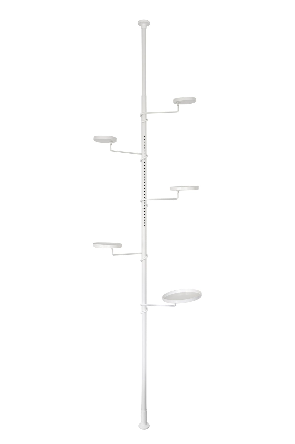 Tension Plant Pole With Trays - White – Urban Greenhouse