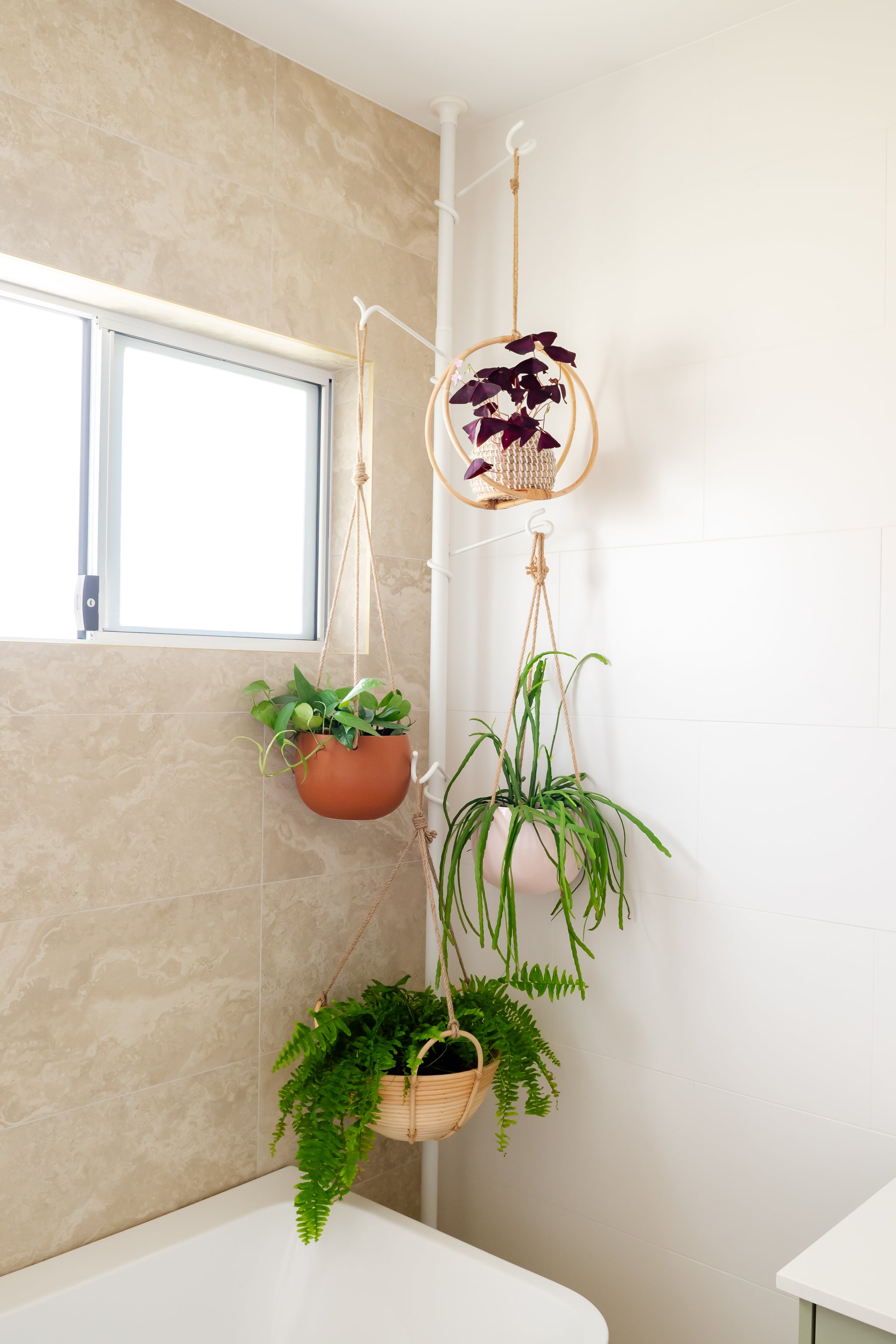 Tension Plant Pole With Hooks - White – Urban Greenhouse