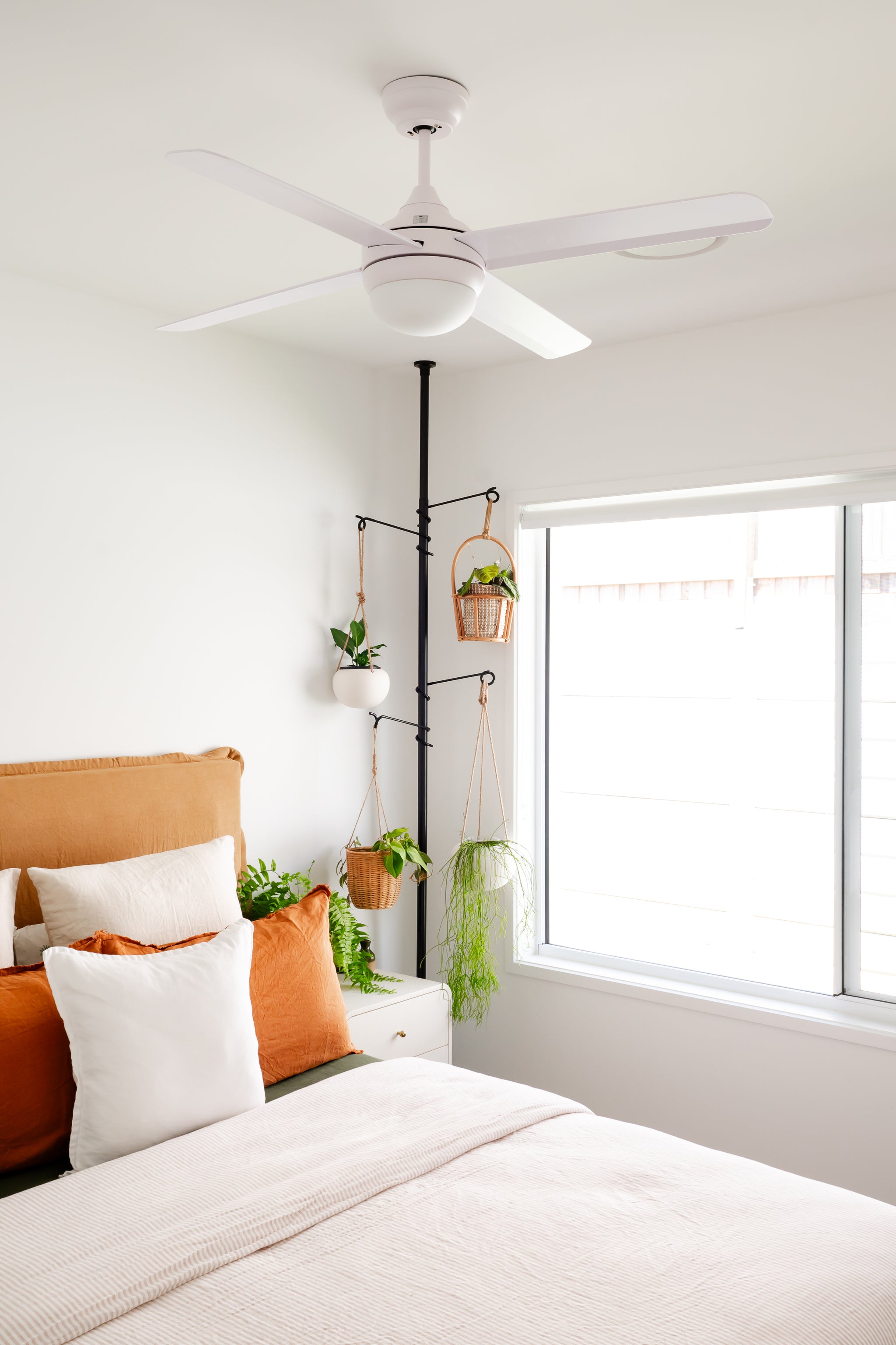 Tension Plant Pole With Hooks - Black – Urban Greenhouse