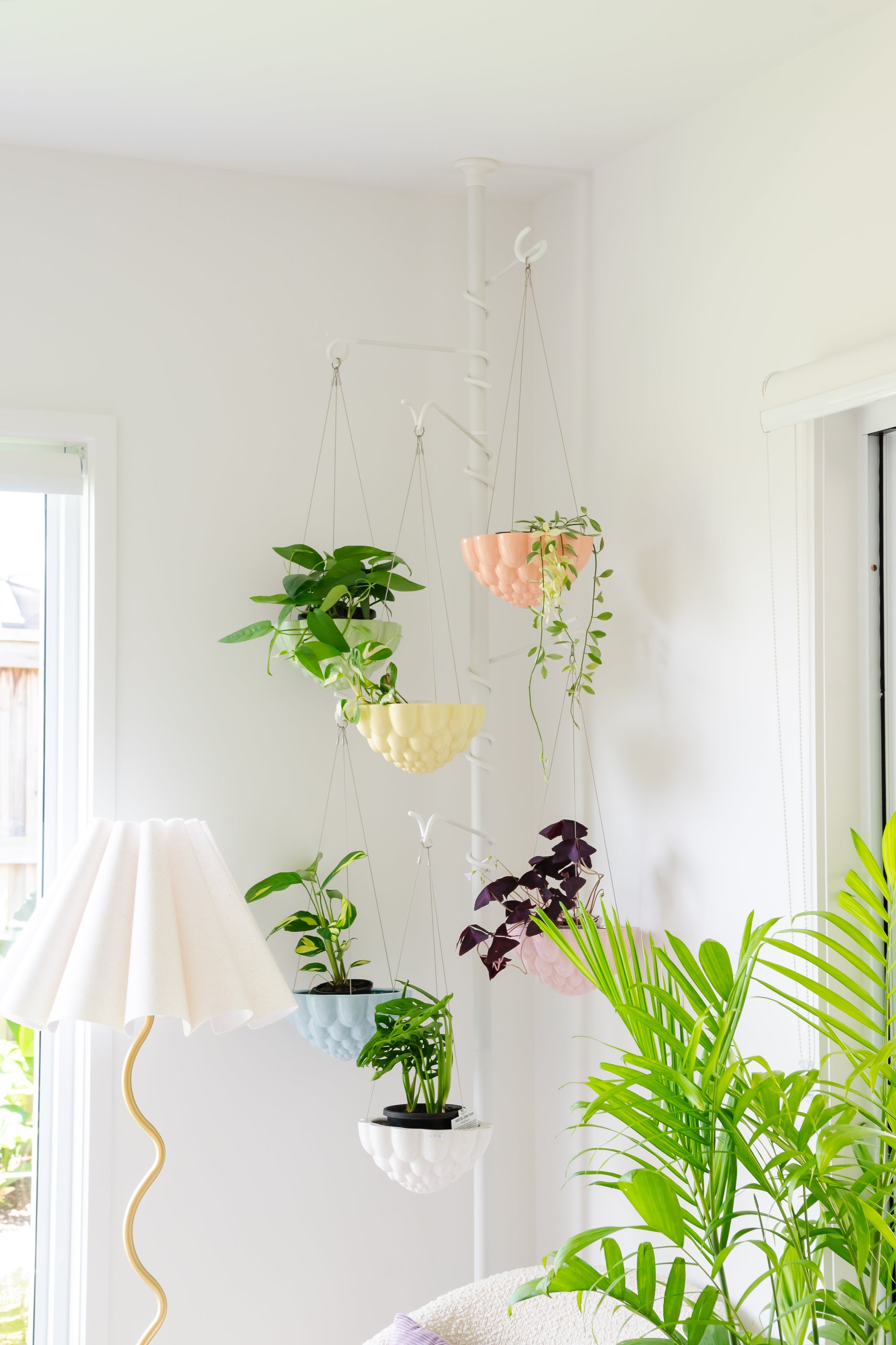 Tension Plant Pole With Hooks - White – Urban Greenhouse