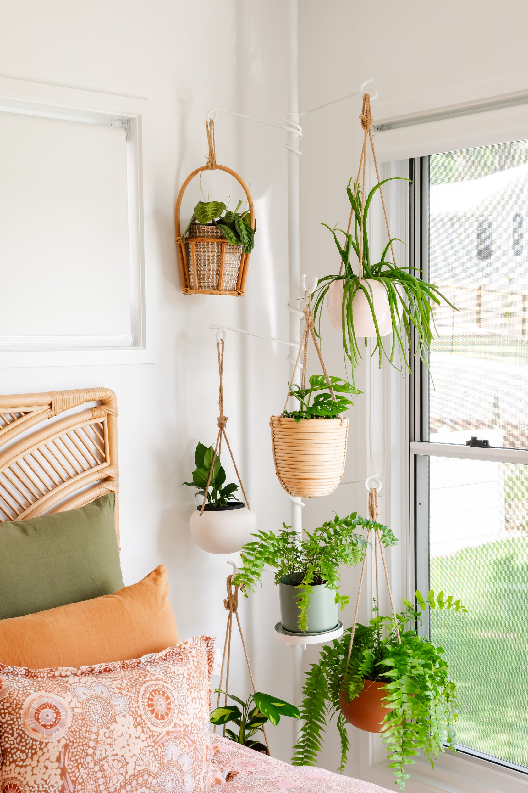 Tension Plant Pole With Hooks - White – Urban Greenhouse